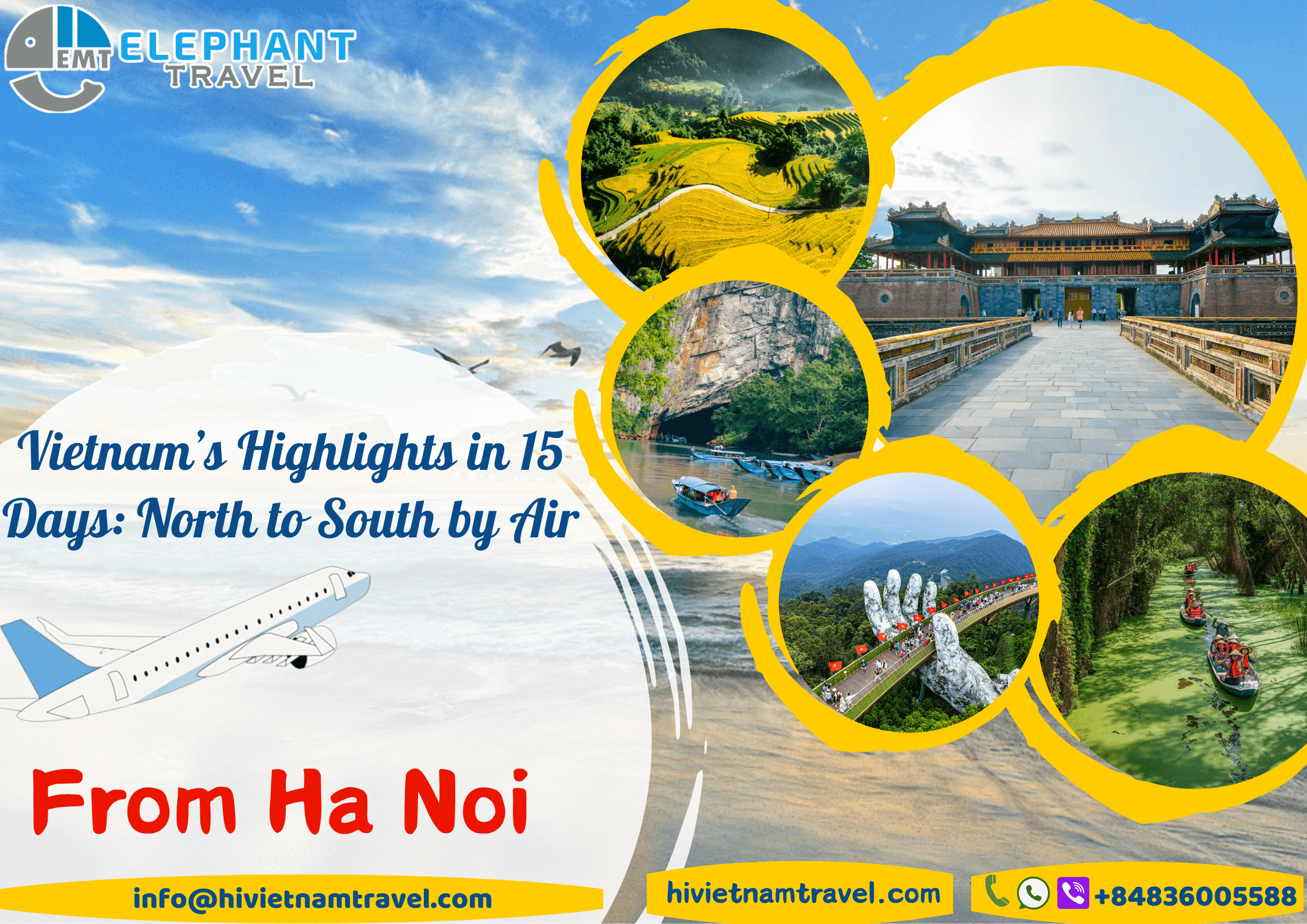 15 Day Vietnam Highlights Tour: North to South by Air - Elephant Travel